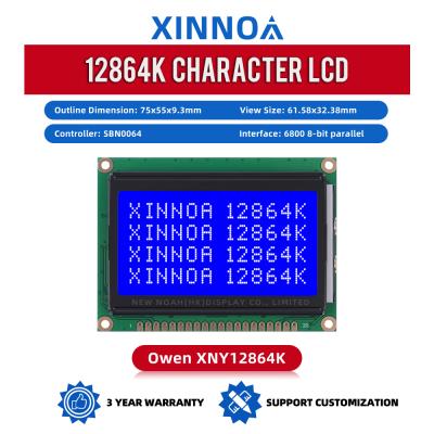 China Owen 12864K 128x64 COB LCD Display 5V 20PIN 75x55x9.3mm for Industrial Control for sale