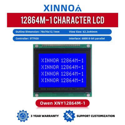 China Owen 12864M-1 128x64 Graphic LCD Display Module ST7920 Controller 78x70x12.1mm COB for sale