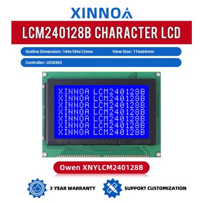 China Owen LCM240128B 240x128 COB LCD Display Module with Touch Panel UCI6963 Controller 144x104x12mm for sale