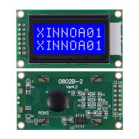 China 0802B-2 3.3V Blue Film White Letters 8x2 Character Dot Matrix LCD Module COB ST7066 58x32mm for sale