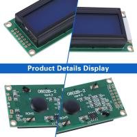 China 0802B-2 3.3V Blue Film White Letters 8x2 Character Dot Matrix LCD Module COB ST7066 58x32mm for sale