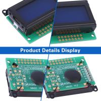 China Blue Film White Letters 0802C Character Dot Matrix Screen Ultra Small Module LCM Display Screen With Backlight for sale