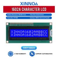 China 1602A Character LCD Display Module 16x2 Blue Film White Letters 80x36mm ST7066 Controller for sale
