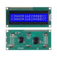 China 1602A Character LCD Display Module 16x2 Blue Film White Letters 80x36mm ST7066 Controller for sale