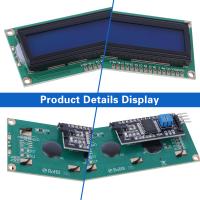 China 1602A IIC Adapter Board LCD Screen 16x2 Blue Light ST7066U Controller 80x36mm for sale