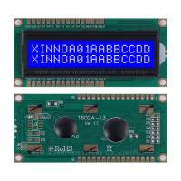 China 1602A-13 16x2 Character LCD Display Module 5V ST7066U COB Blue Film White Letters 80x36mm for sale