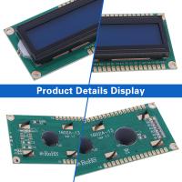 China 1602A-13 16x2 Character LCD Display Module 5V ST7066U COB Blue Film White Letters 80x36mm for sale