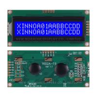 China 1602A-19 16x2 Character LCD Display Module 80x36mm 5V I2C Serial AIP31068 Blue Film White Letters for sale
