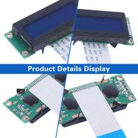 China 1602A-20-1A Blue Film White Letters Character LCD Module 5V ST7066U Controller 53x20x8.1mm for sale