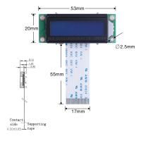 China 1602A 20 2A Blue Film White Letters LCD Display Module 53x20x8.1mm ST7066U Controller for sale