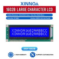China 1602B 16x2 Character LCD Display Module 122x43.69mm ST7066U Controller Blue Film White Letters for sale