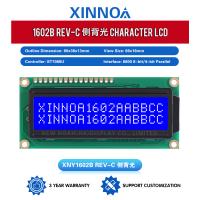 China Industrial Grade 1602B REV.C COB LCD Module 80x36x13mm ST7066U Controller Side Backlight Display for sale