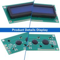 China 1602C2 16x2 Character LCD Module Blue Film White Letters ST7066U Controller 84x44mm for sale