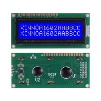 China Blue Film White Letters 1602W 3.3V LCD Module 16x02 ST7066U 80x30mm for sale