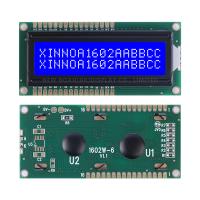 China Blue Film White Letters 1602W-6 16x2 LCD Display Module 80x36mm COB AIP31066L for sale