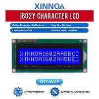 China Blue Film White Letters 1602Y IIC Serial Port LCD Display Screen 2X16 AIP31068 Character LCD Display Screen for sale