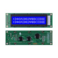China 2002A 20x2 COB LCD Display Module 116x37x11.5mm Blue Film White Letters High Brightness for sale