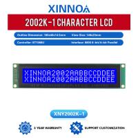 China Blue Film White Letters 2002K-1 Character LCD Module 2002 Long Strip Type Built In Module With Led Backlight for sale