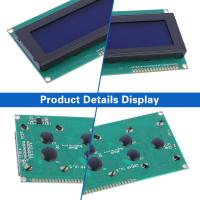 China Blue Film White Letters 2004A 3.3V Character LCD Module 4*20 Support Customized Language ST7066U Spot Module for sale