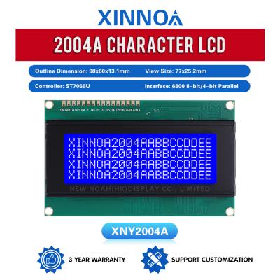 China 2004A 20x4 Character LCD Module ST7066U Controller COB Blue Film White Letters LED Backlight 98x60x13.1mm for sale