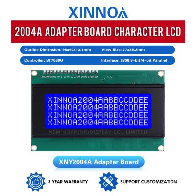 China 2004A IIC Adapter Board LCM Display Module 20x4 Dot Matrix ST7066U 98x60x13.1mm for sale