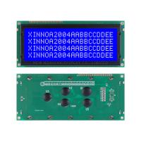 China Blue Film White Letters 2004C-3 Dot Matrix LCD Module 20x4 18PIN ST7066U 146x62.5mm for sale