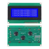 China Blue Film White Letters 2004K Liquid Crystal Display 4*20 Wide Angle Intelligent Electronic LCD Module for sale