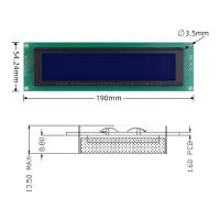 China Blue Film White Letters 4004A3 4004 Character LCD Module 4X40 Interface Module ST7066U LED Backlight for sale