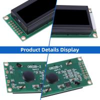 China BTN Black Film 0802B-2 3.3V Character Display Screen 0802 LCD 14 PIN Character Dot Matrix Screen for sale