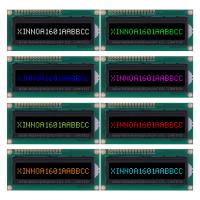 China BTN Black Film 1601A Character Display Screen 16 PIN ST7066 Multiple Font Character Screen for sale
