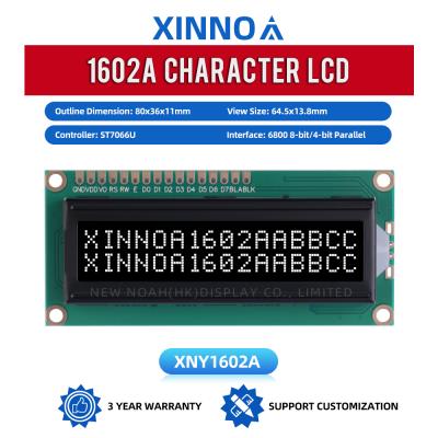China BTN Black Film 1602A Character Display Screen 1602 16 Pin ST7066 Multi Language Module COB LCD Module for sale