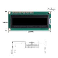 China BTN Black Film 1602A Character Display Screen 1602 16 Pin ST7066 Multi Language Module COB LCD Module for sale