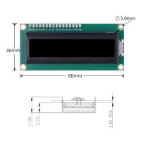 China BTN Black Film 1602A IIC Adapter Board IIC Adapter Board ST7066U Character LCD Module Display Screen for sale