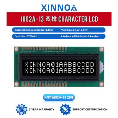 China BTN Black Film 1602A-13 Character Display Screen 1602 LCD ST7066U Multi Language Module COB LCD Module for sale