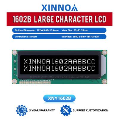 China BTN Black Film 1602B Character Dot Matrix Screen 2*16 LCD Character LCD Module Display Screen for sale