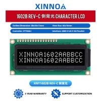 China Industrial Grade 16x2 LCD Display Module 1602B REV.C Side Backlight 80x36mm COB ST7066U for sale
