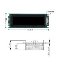 China BTN Black Film 1602B1 Multiple Font Character Screen 2*16 LCD LCM Module ST7066U Multi Language LCD Module for sale