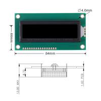 China Industrial Grade 1602C2 16x2 LCD Module 84x44mm COB Display ST7066U Controller for sale