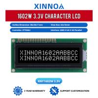 China 1602W 3.3V STN LCD Display Module 80x30x11mm 16PIN Graphic Dot Matrix Black Film for sale