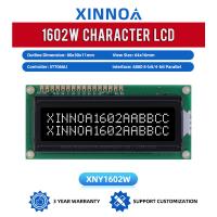 China 1602W 16x2 Character LCD Display Module ST7066U COB 80x30x11mm Black Film STN for sale
