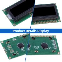 China 1602W 16x2 Character LCD Display Module ST7066U COB 80x30x11mm Black Film STN for sale