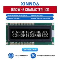 China 1602W-6 16x2 Character LCD Display Module 80x36mm COB AIP31066L Black Film for sale