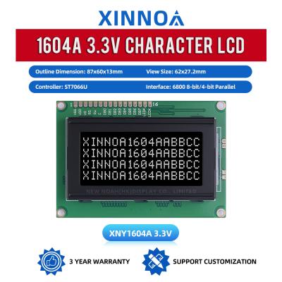 China BTN Black Film 1604A 3.3V LCD Module Multiple Languages ST7066U Industrial Computer LCM LCD Display Screen for sale