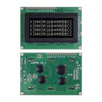 China 1604A Character LCD Module 16x2 ST7066U Controller 87x60x13mm COB Black Film Display for sale