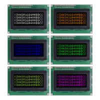 China 1604A Character LCD Module 16x2 ST7066U Controller 87x60x13mm COB Black Film Display for sale