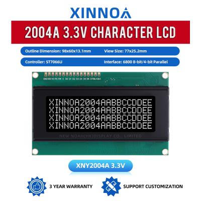 China 2004A 3.3V Character LCD Module 20x4 ST7066U Controller COB Black Film Display for sale