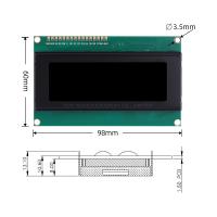 China BTN Black Film 2004A LCD Module 4*20 16PIN Interface Module Optional ST7066U LCD/LCM Display Screen for sale