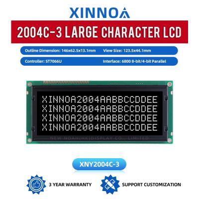 China BTN 2004C-3 20x4 Large Character LCD Screen 146x62.5mm COB Display ST7066U for sale