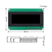 China 2004K ST7066U COB LCD Display Module 20x4 Characters 98x60x13.4mm I2C Interface for sale