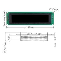 China BTN Black Film 4004A2 Character LCD Module 4004 Character LCD Module Interface Module ST7066U for sale